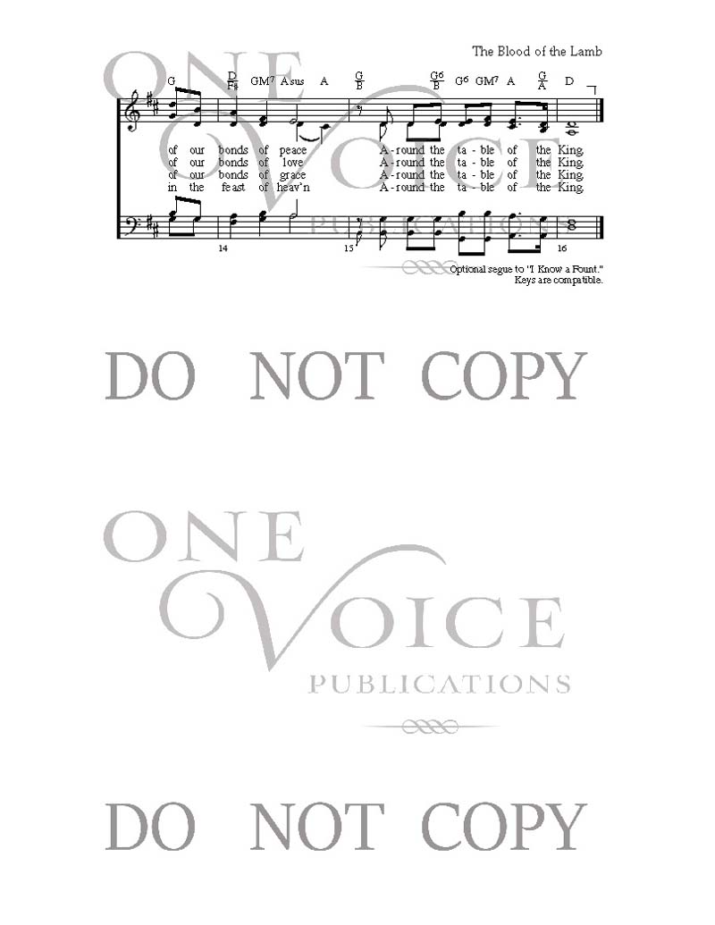 The Communion Hymn One Voice Hymnal
